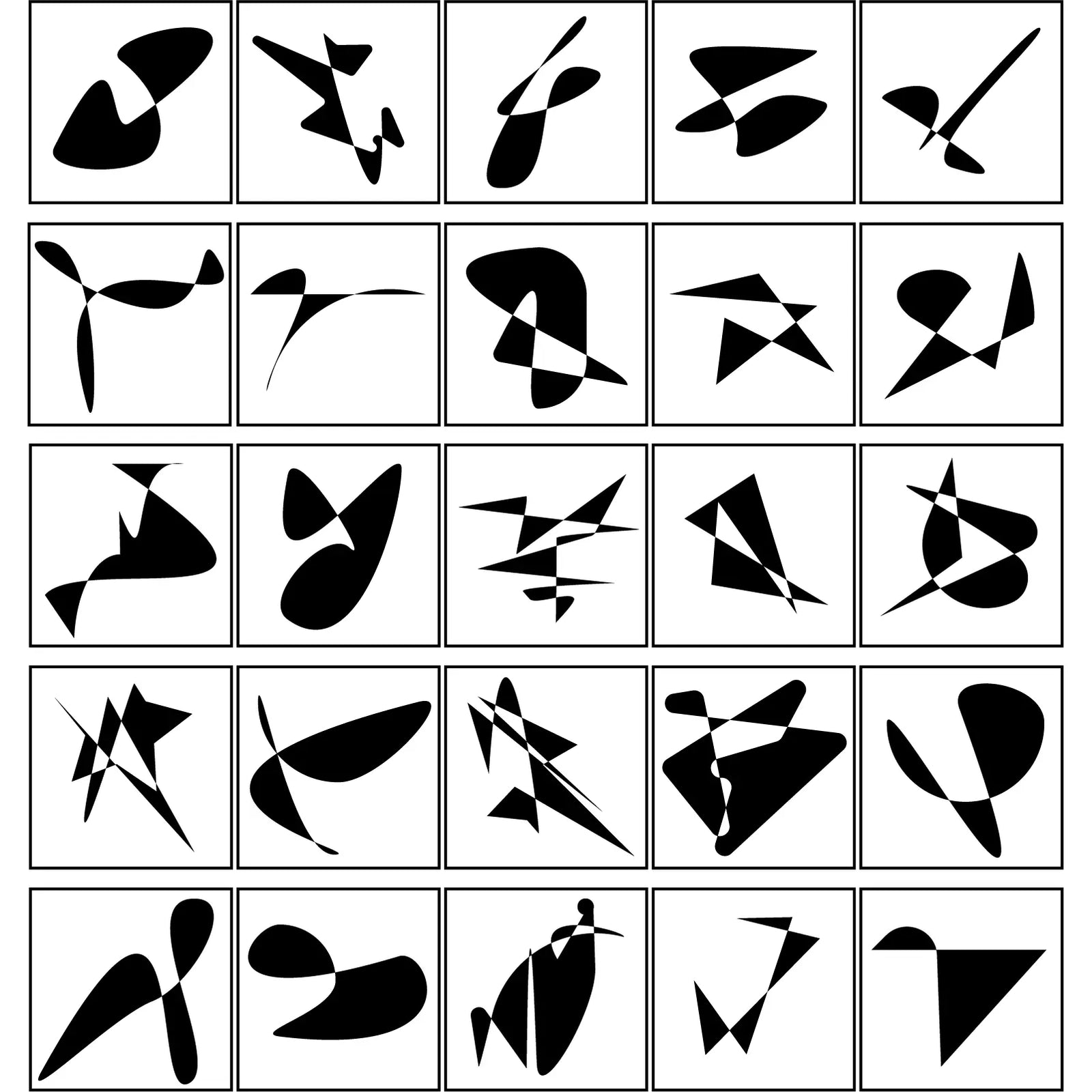 Abstract Forms Vol.1: Free Collection of 25 Abstract Geometric Shapes